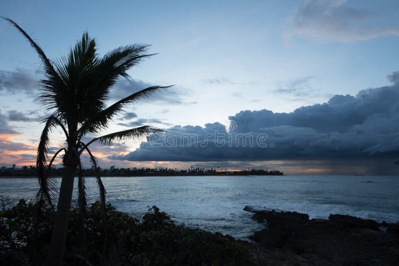 Puerto Rico Beach Scene stock image. Image of beach - 103258387
