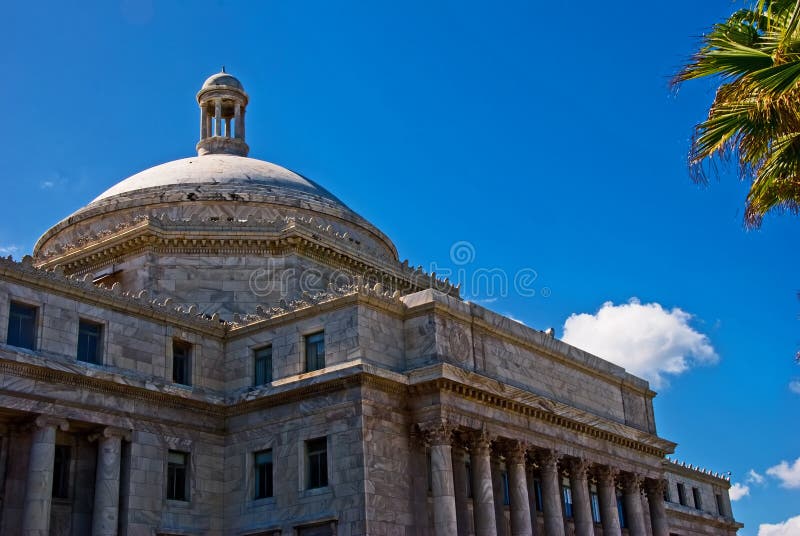 Puerto Rico capitol stock image. Image of constitution - 8096969