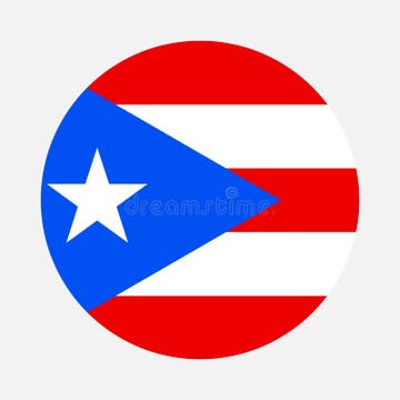 Puerto Rico Flag Circle Stock Illustrations – 258 Puerto Rico Flag ...