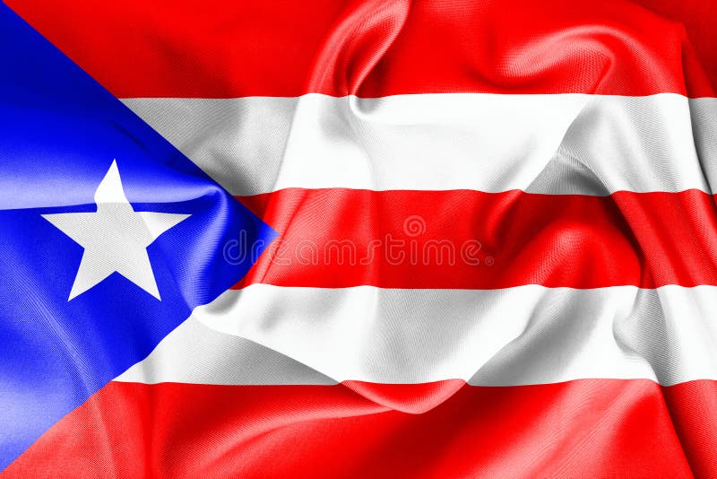 Puerto Rico Flag Rippled and Crumpled Stock Photo - Image of crumpled ...