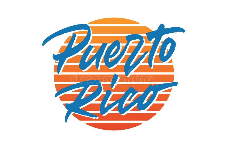 Puerto Rico Font Stock Illustrations – 64 Puerto Rico Font Stock ...