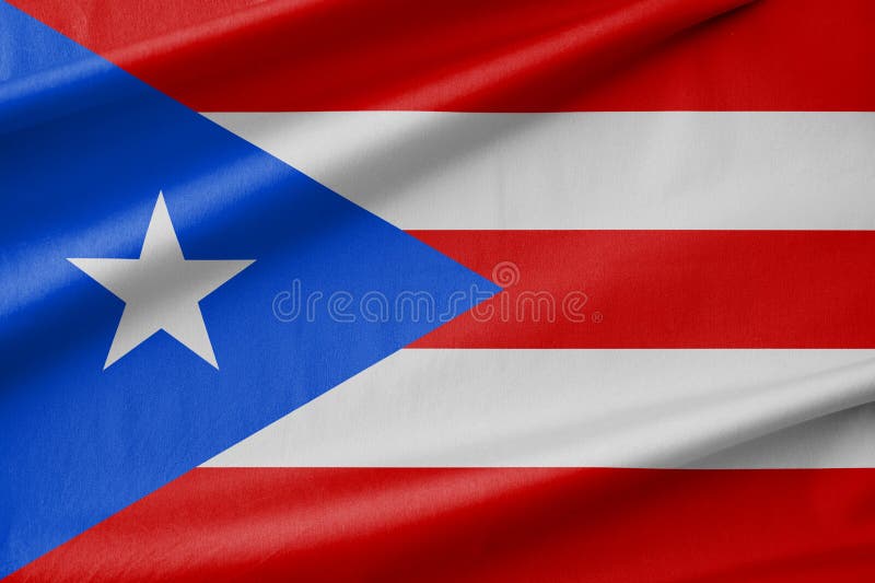 Puerto Rico National Flag Waving in the Wind Stock Image - Image of ...
