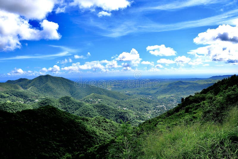 Puerto Rico views stock image. Image of views, mountains - 200936149