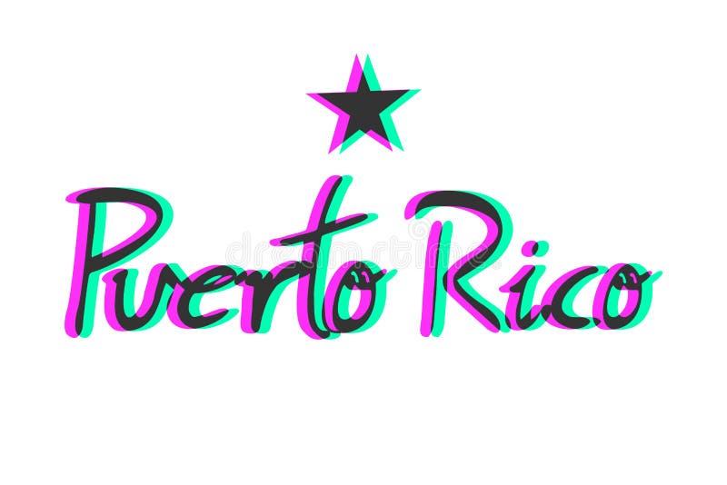 Puerto Rico flag symbol stock vector. Illustration of blue - 117534513