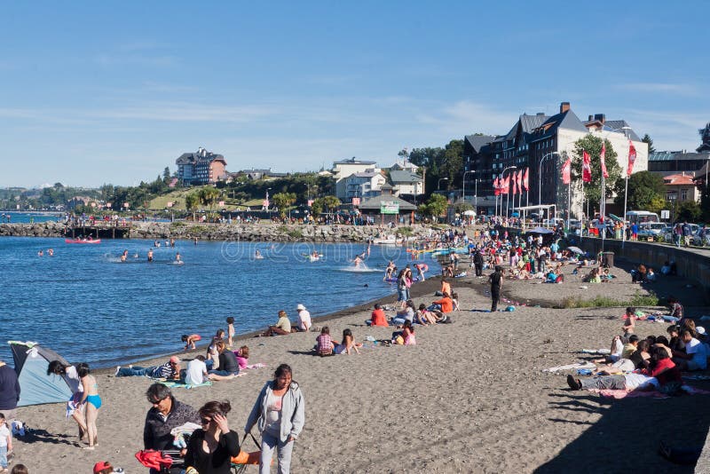 Puerto Varas o Chile imagem de stock editorial. Imagem de américa ...