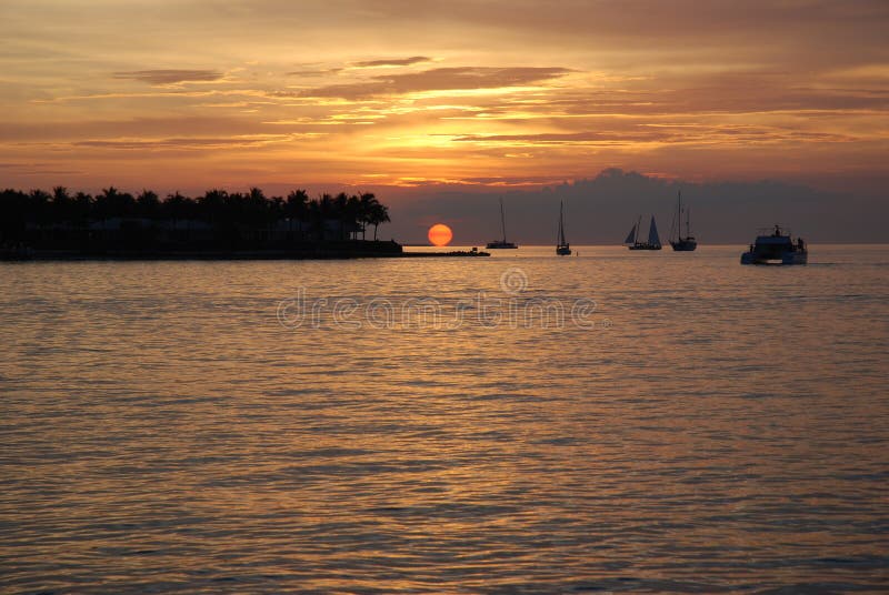 Puesta del sol de Key West imagen de archivo. Imagen de florida - 5886787