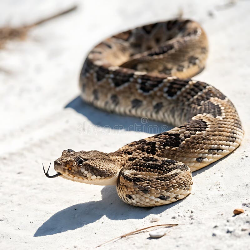 Puff Adder in Transparent Background Closeup of a Boa Constrictor ...