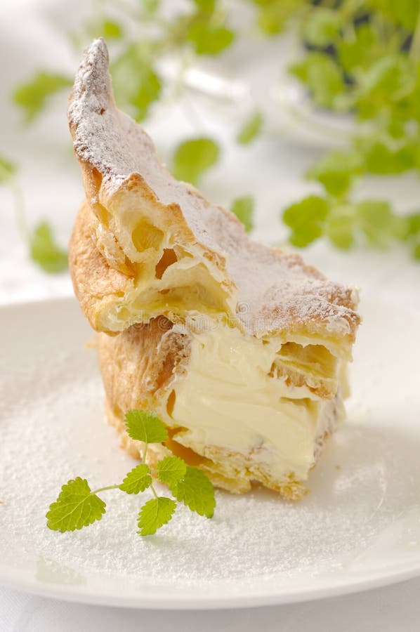 Puff cake stock photo. Image of white, bakery, filled - 8171682