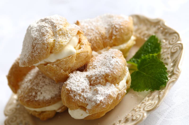 Puff cake stock photo. Image of sweet, filled, mousse - 8659474