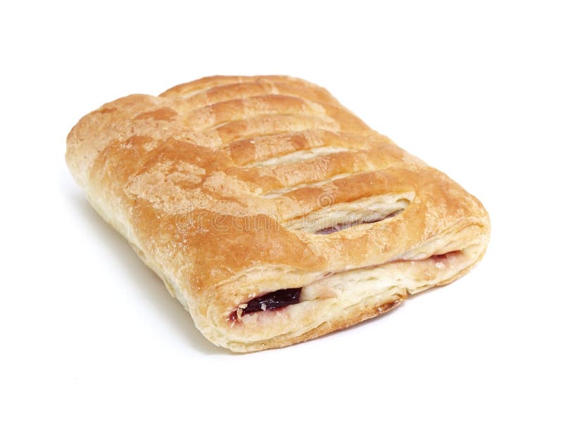 Puff with cherry jam stock photo. Image of puffed, bakery - 10214128