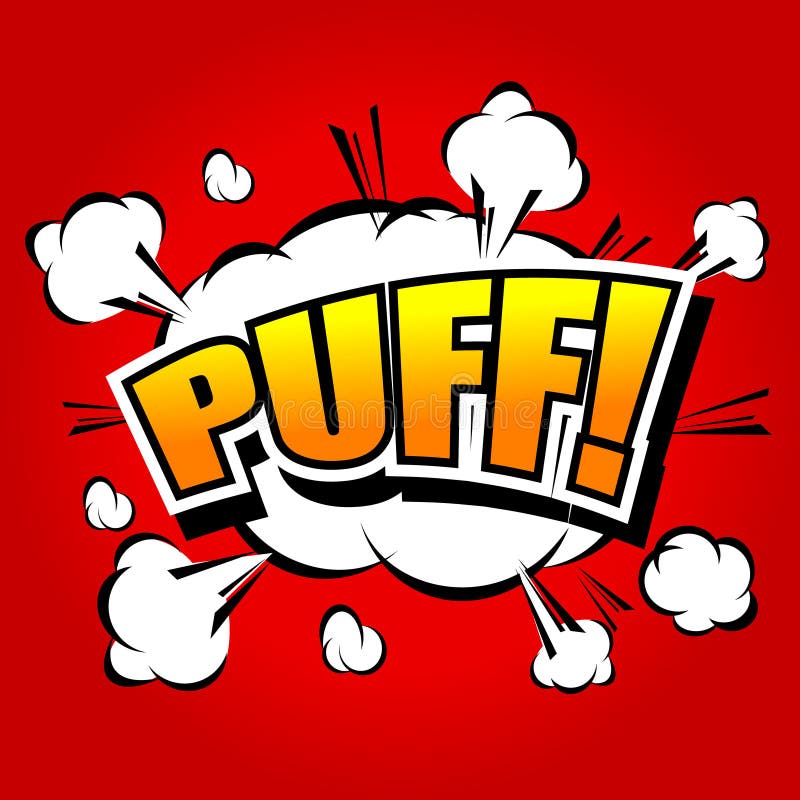 Puff! Comic Speech Bubble, Cartoon Stock Vector - Illustration of ...