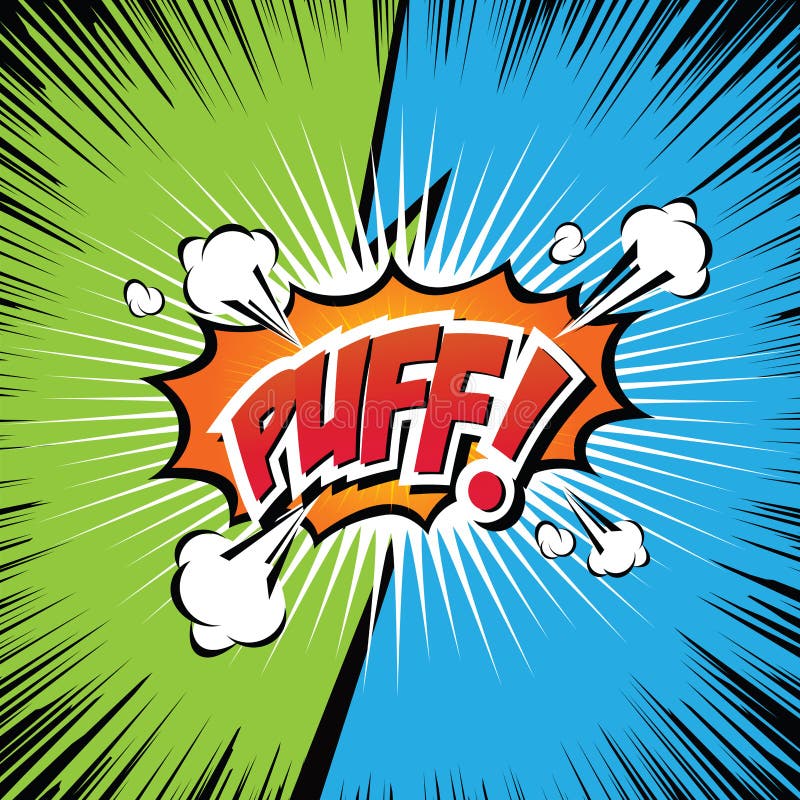 Puff! Comic Speech Bubble, Cartoon Stock Vector - Illustration of ...