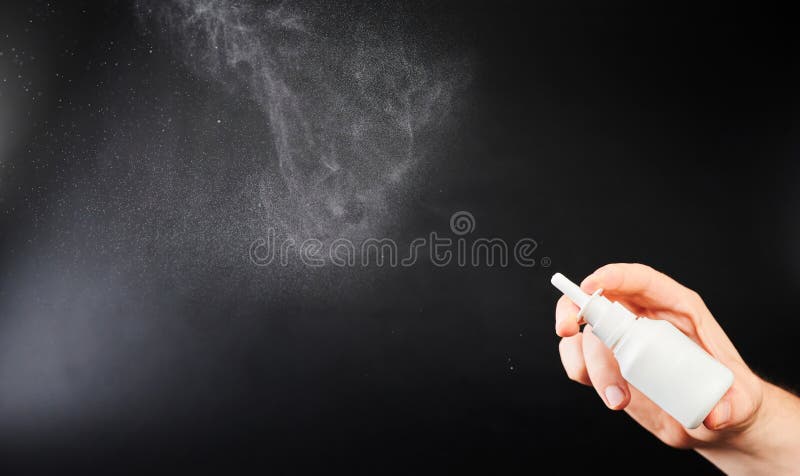 Puff of nasal spray stock image. Image of isolated, sprayer - 362512775