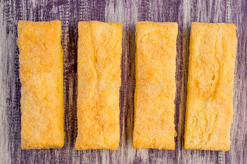Puff pastries tabs stock image. Image of bakery, bake - 46231461