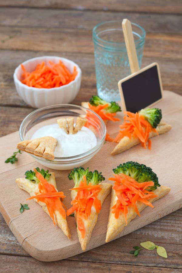 Puff pastry carrots stock image. Image of snack, vegetable - 116418455