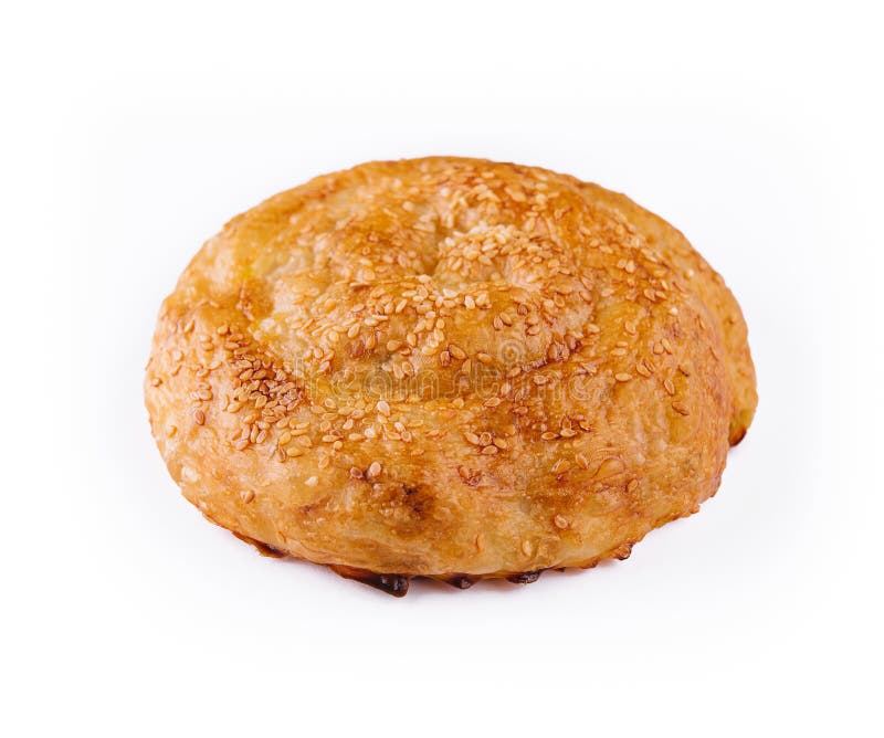 Puff Pastry Bun Rolled Up in the Form of a Snail Stock Image - Image of ...