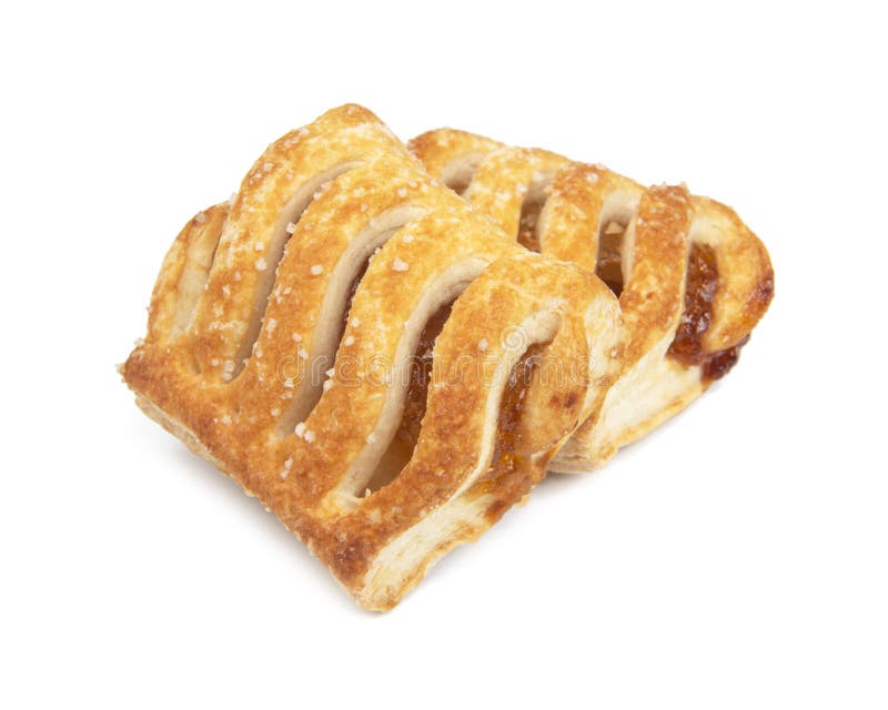 Puff Pastry Cookies Fresh Bakery Shack Isolated on the White Background ...