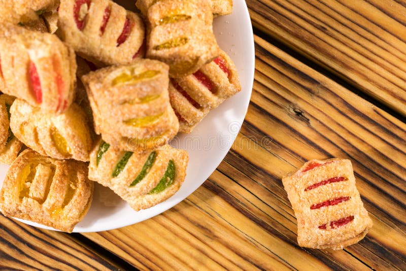 Puff Pastry Cookies with Jam Stock Image - Image of homemade, delicious ...