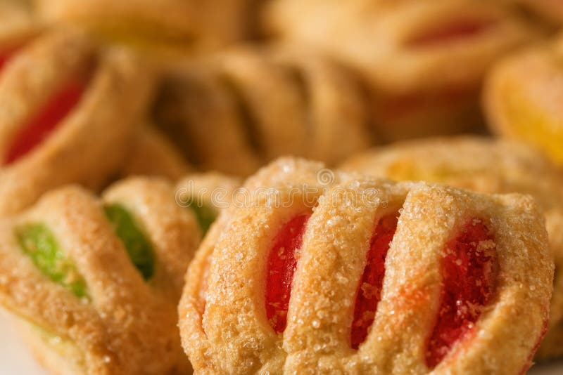 Puff Pastry Cookies with Jam Stock Image - Image of cake, berry: 197927709