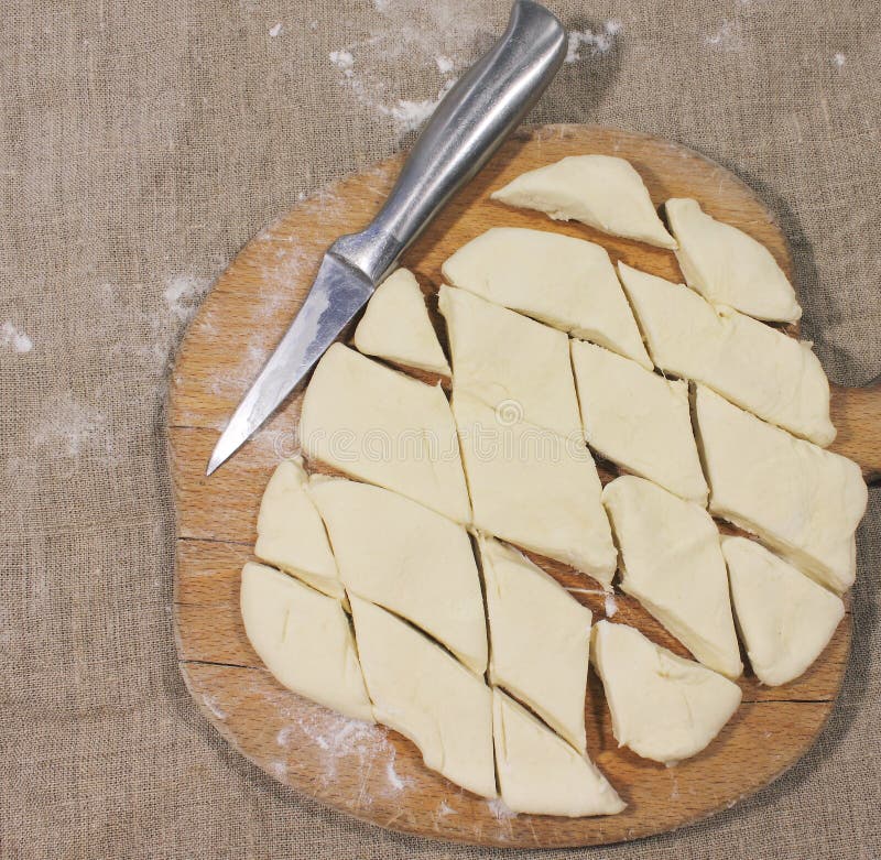 Puff pastry cooking stock image. Image of puff, cutting - 52221155