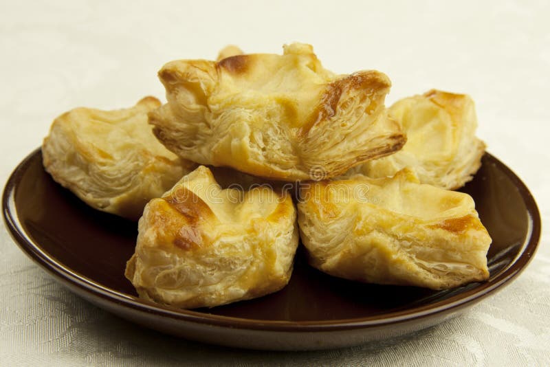 Puff pastry with custard stock photo. Image of calorie - 29181410