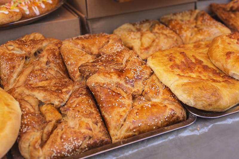 Puff pastry with filling stock photo. Image of gourmet - 91128306