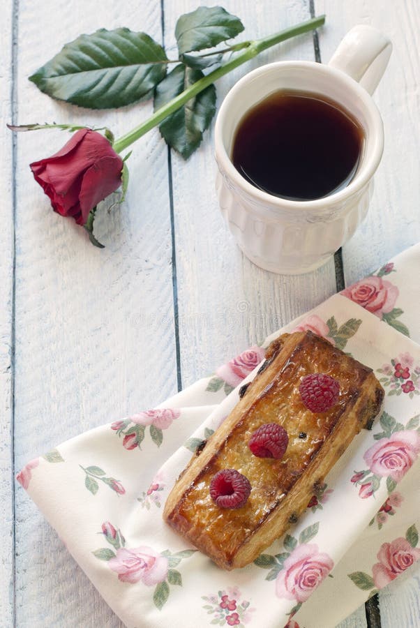 Puff Pastry with Fresh Raspberries Stock Photo - Image of abundance ...