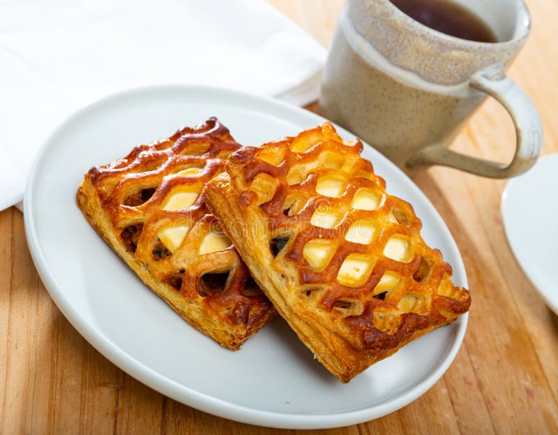 Puff Pastry with Goat Cheese Stock Image - Image of homemade, goat ...