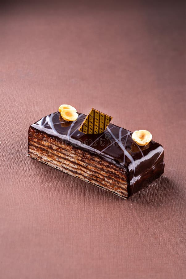 Puff Pastry with Nuts, Top View Stock Photo - Image of cream, delicious ...