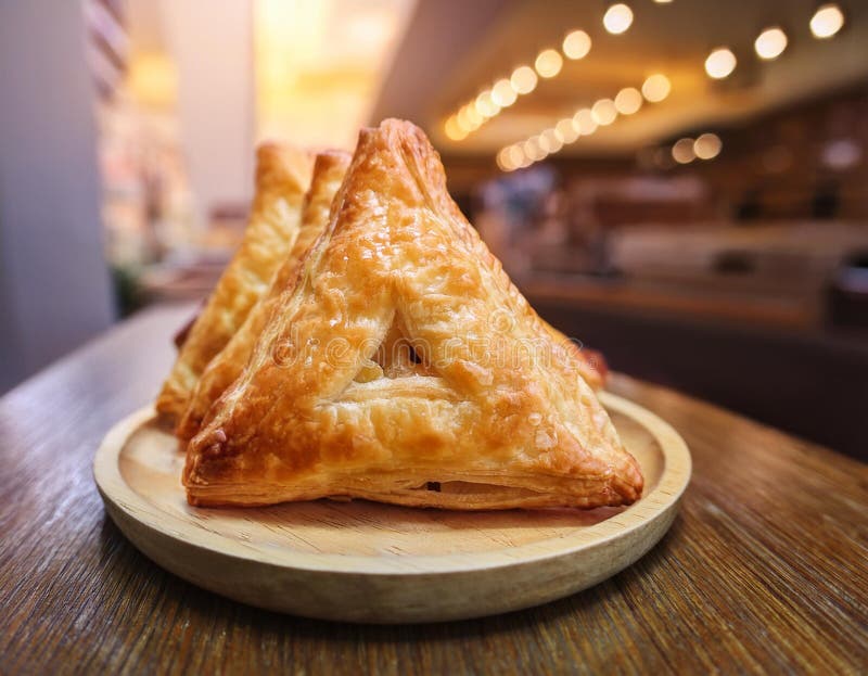 Puff Pastry on Plate stock illustration. Illustration of treat - 336192105