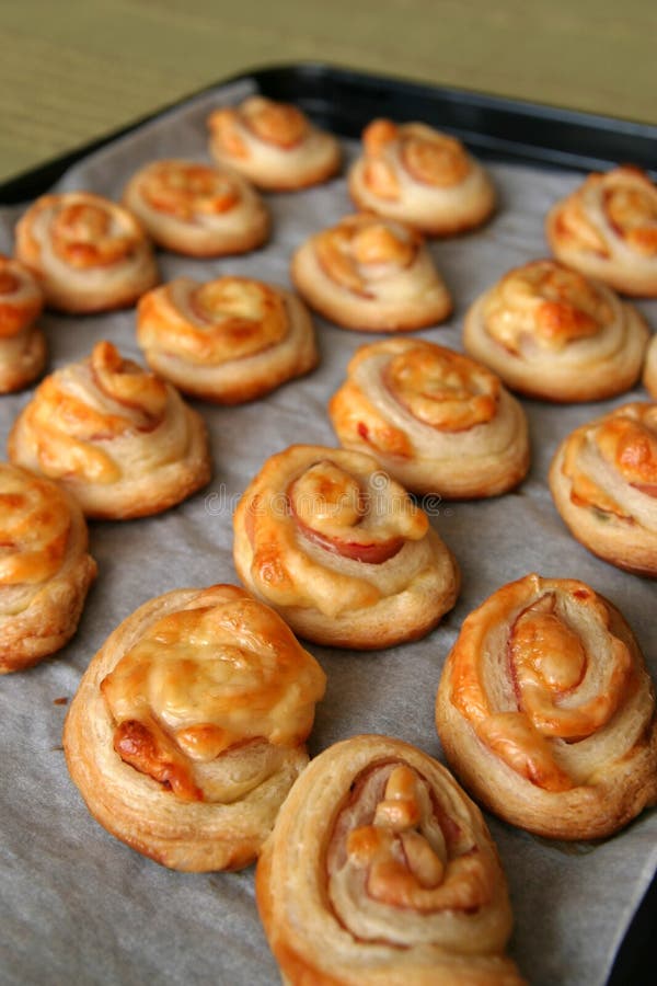 Puff pastry rolls stock image. Image of breakfast, spiral - 11767699