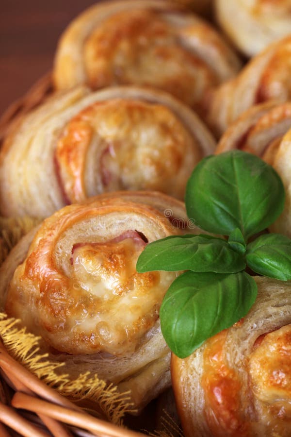 Puff pastry rolls stock photo. Image of stuffed, basil - 11936434
