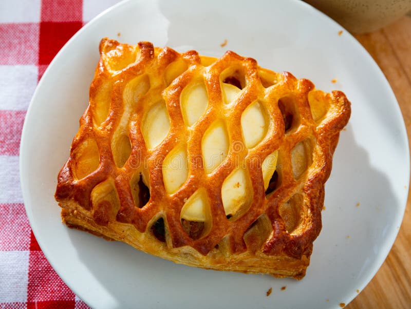 Puff Pastry Stuffed with Cheese Stock Image - Image of young, dishes ...