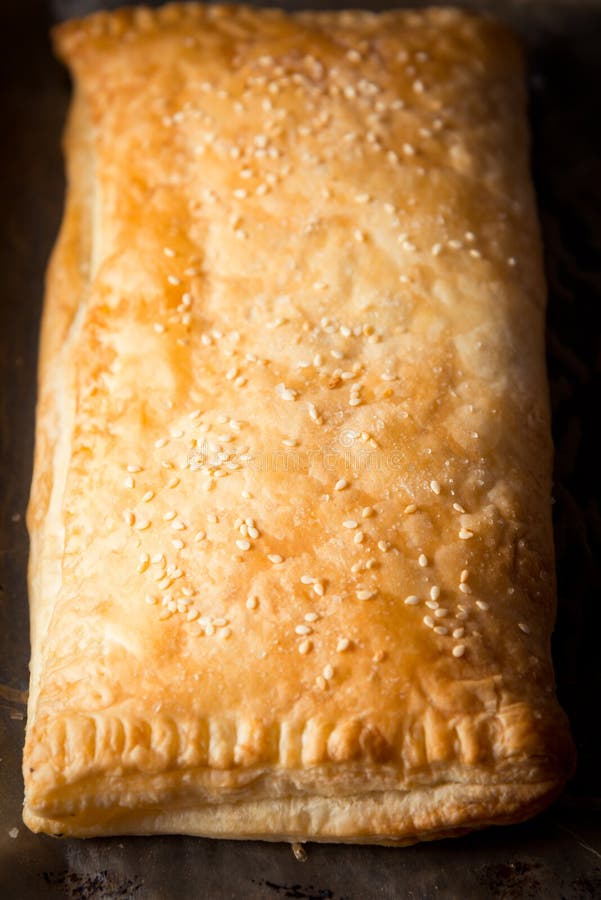 Puff pastry stuffed stock photo. Image of loaf, middle - 53083422