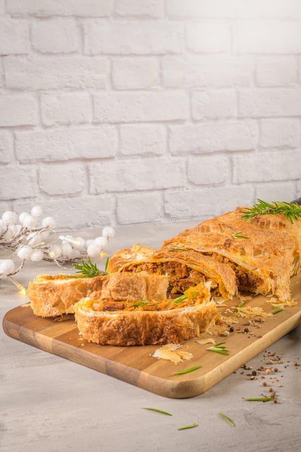 Puff pastry vegetable roll stock photo. Image of nutritionist - 201366450