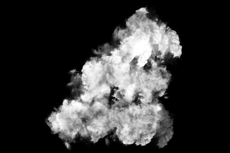 Puff of Smoke on a Black Background Stock Illustration - Illustration ...
