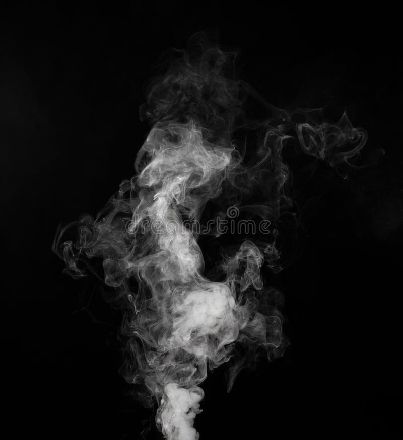 Puff of Smoke on a Black Background Stock Illustration - Illustration ...