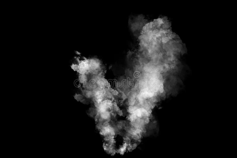 Puff of Smoke on a Black Background Stock Illustration - Illustration ...