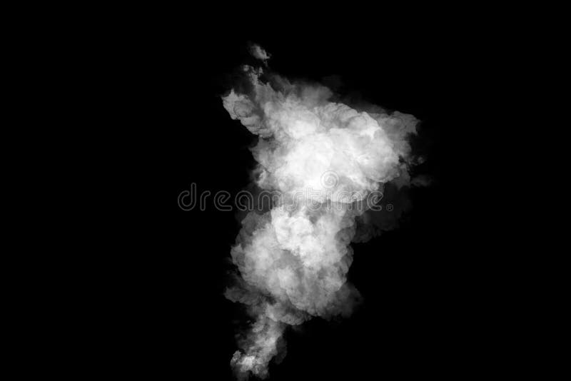 Puff of Smoke on a Black Background Stock Illustration - Illustration ...