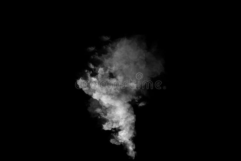 Puff of Smoke on a Black Background Stock Illustration - Illustration ...