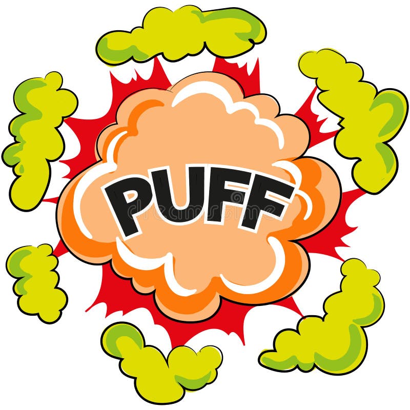 Puff Speech Bubble Comic Book Cartoon Vector Stock Vector ...