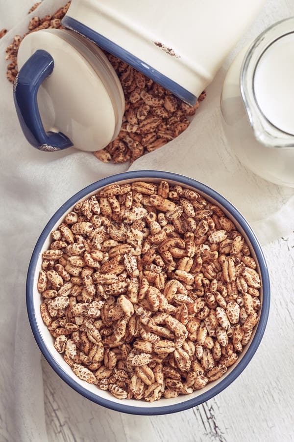 Barley Cereal Grain. Nutritious Grains On A Wooden Spoon On Whit Stock ...