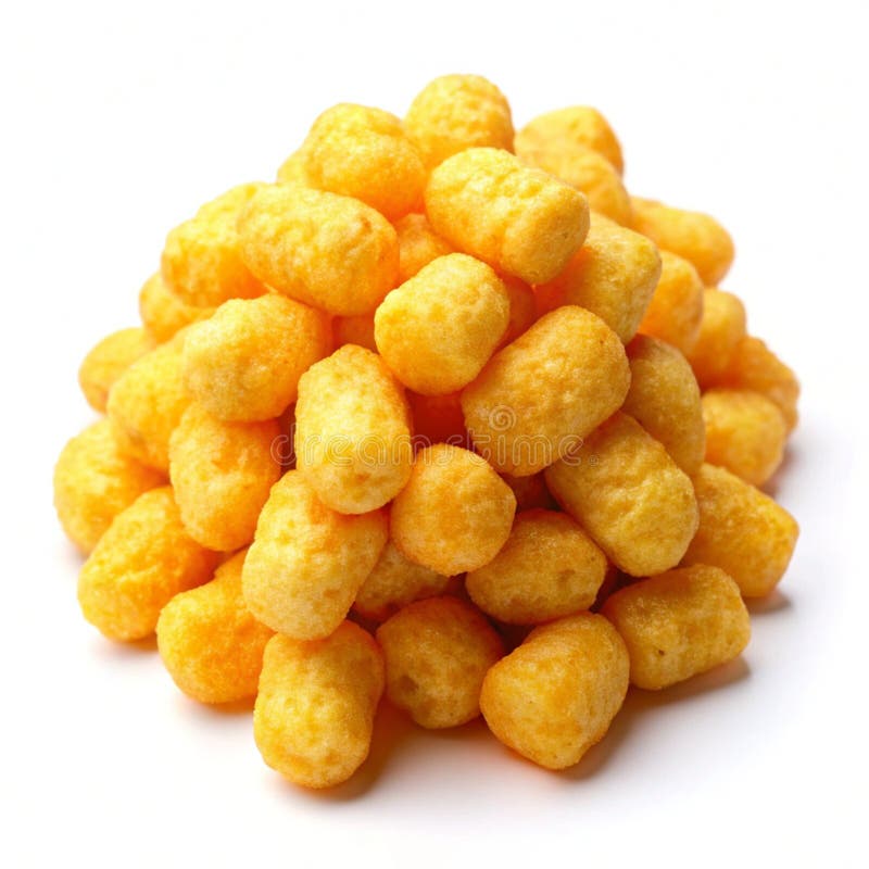 Puffed corn snacks stock illustration. Illustration of puffed - 360448105