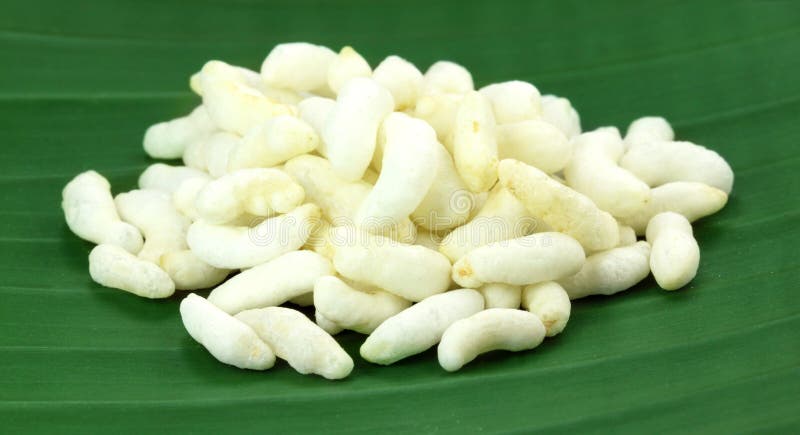 Puffed Rice Closeup.Puffed Rice Used As Breakfast in Asian Country ...