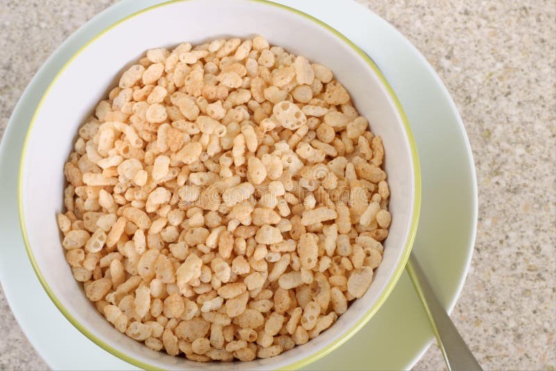 Puffed Rice Cereal stock photo. Image of krispies, bubbles - 41743004