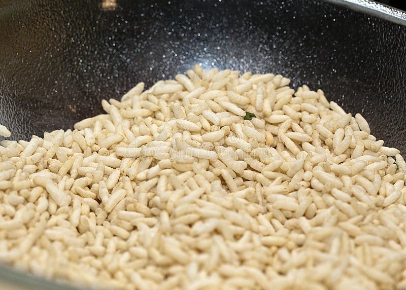 Puffed rice stock image. Image of close, ingredient - 188188011