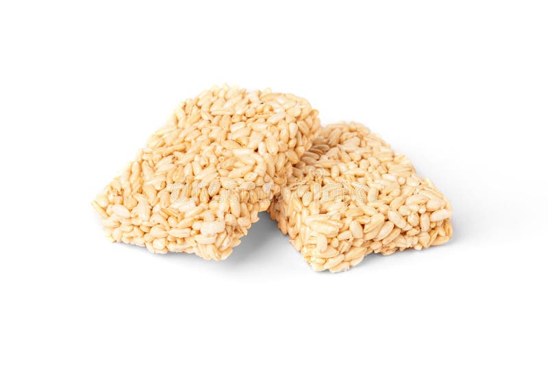 Puffed Rice Isolated On White. Stock Image - Image of food, health ...