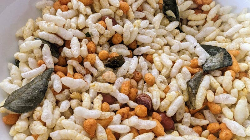 Puffed Rice Mixed with Indian Spicy Snack Stock Photo - Image of mixed ...