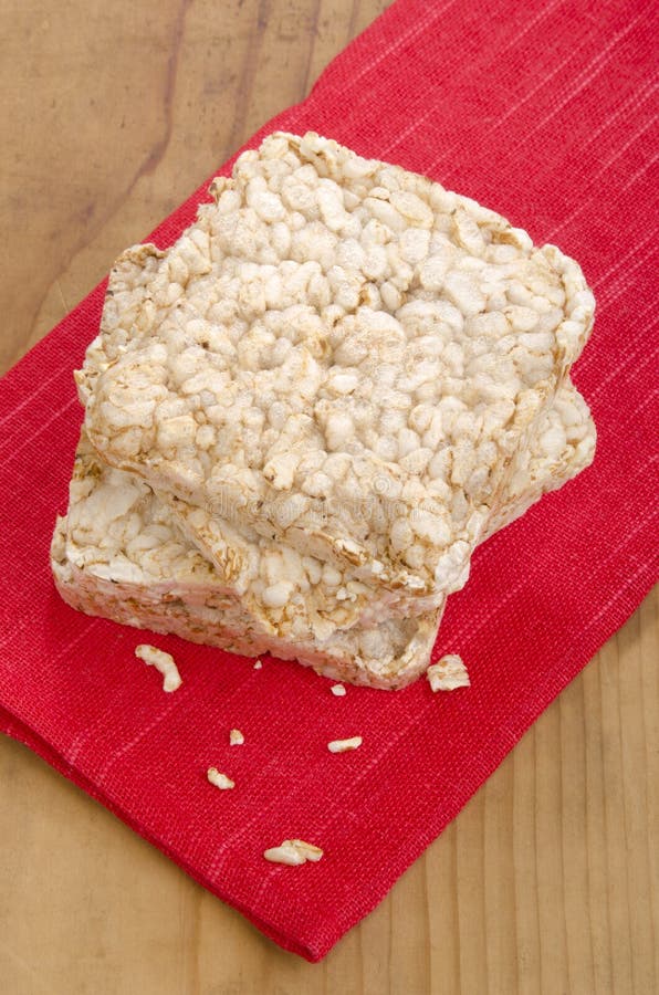 Puffed rice on a red cloth stock image. Image of food - 35246469