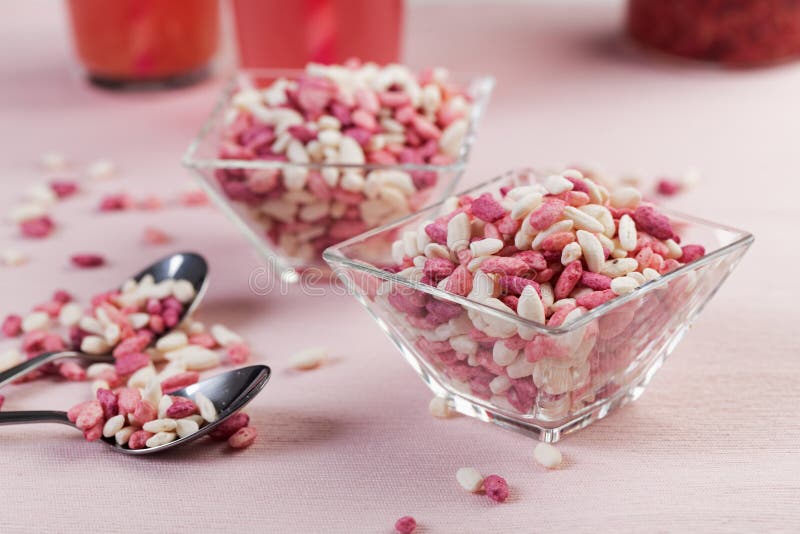 Puffed rice stock image. Image of dessert, studio, prepared - 99161915